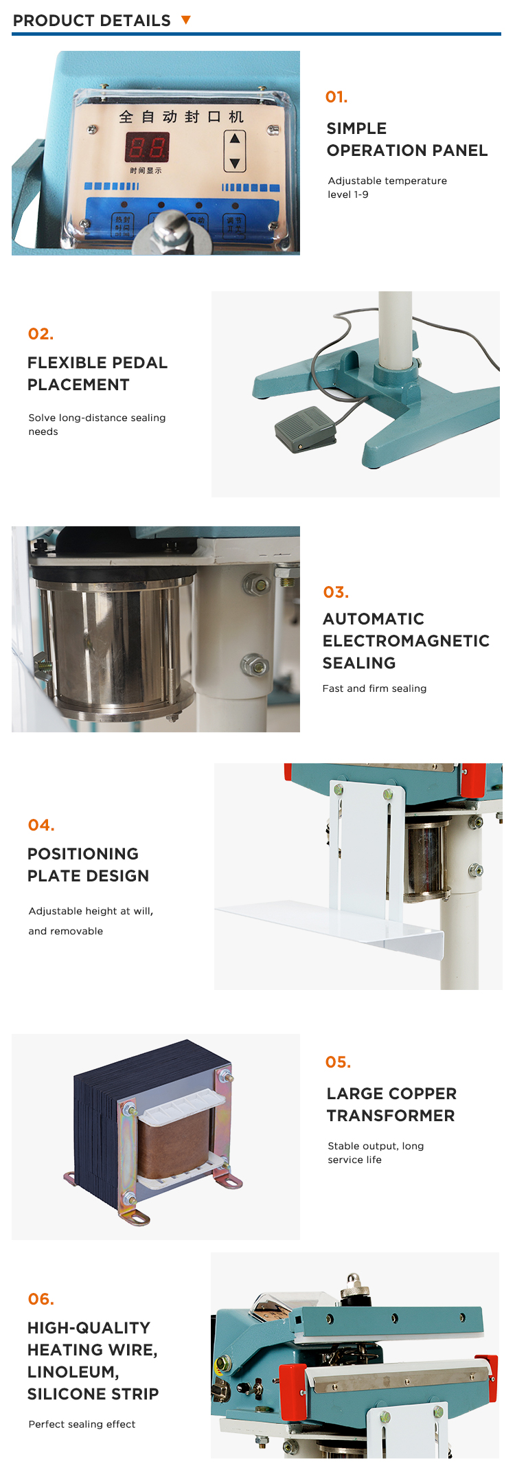 Electromagnetic Pedal Impulse Sealer from China manufacturer - Hongzhan ...