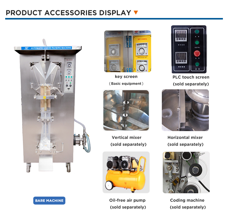 Automatic Liquid Packing Machine with Stainless Steel Filling Pipe and ...